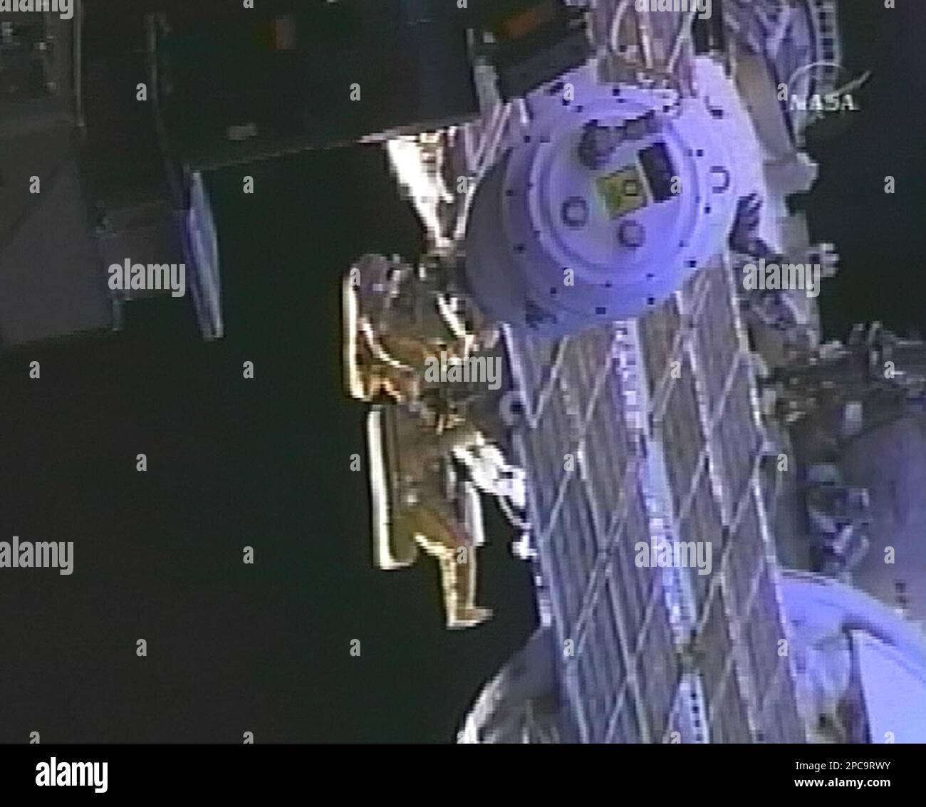 International Space Station Commander Mike Lopez-Alegria and Flight ...