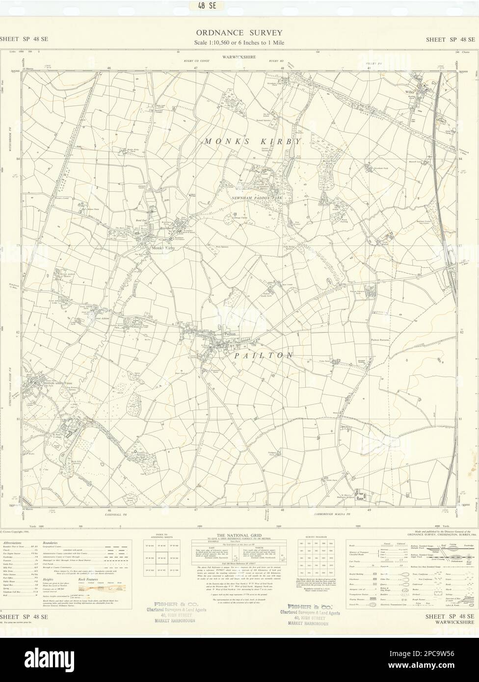 Ordnance Survey SP48SE Warks Pailton Monks Kirby Stretton under Fosse ... Ordnance Survey SP48SE Warks Pailton Monks Kirby Stretton under Fosse ...