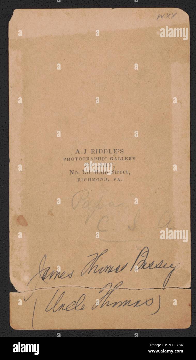 Captain James Thomas Bussey of Co. C, 1st Maryland Infantry Regiment ...