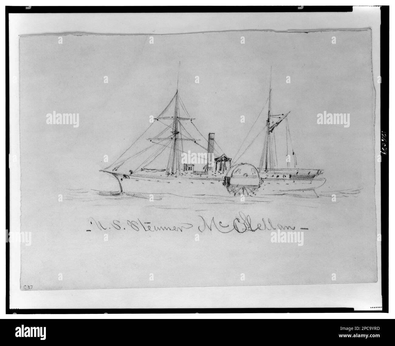U.S. Steamer McClellan. Morgan collection of Civil War drawings ...