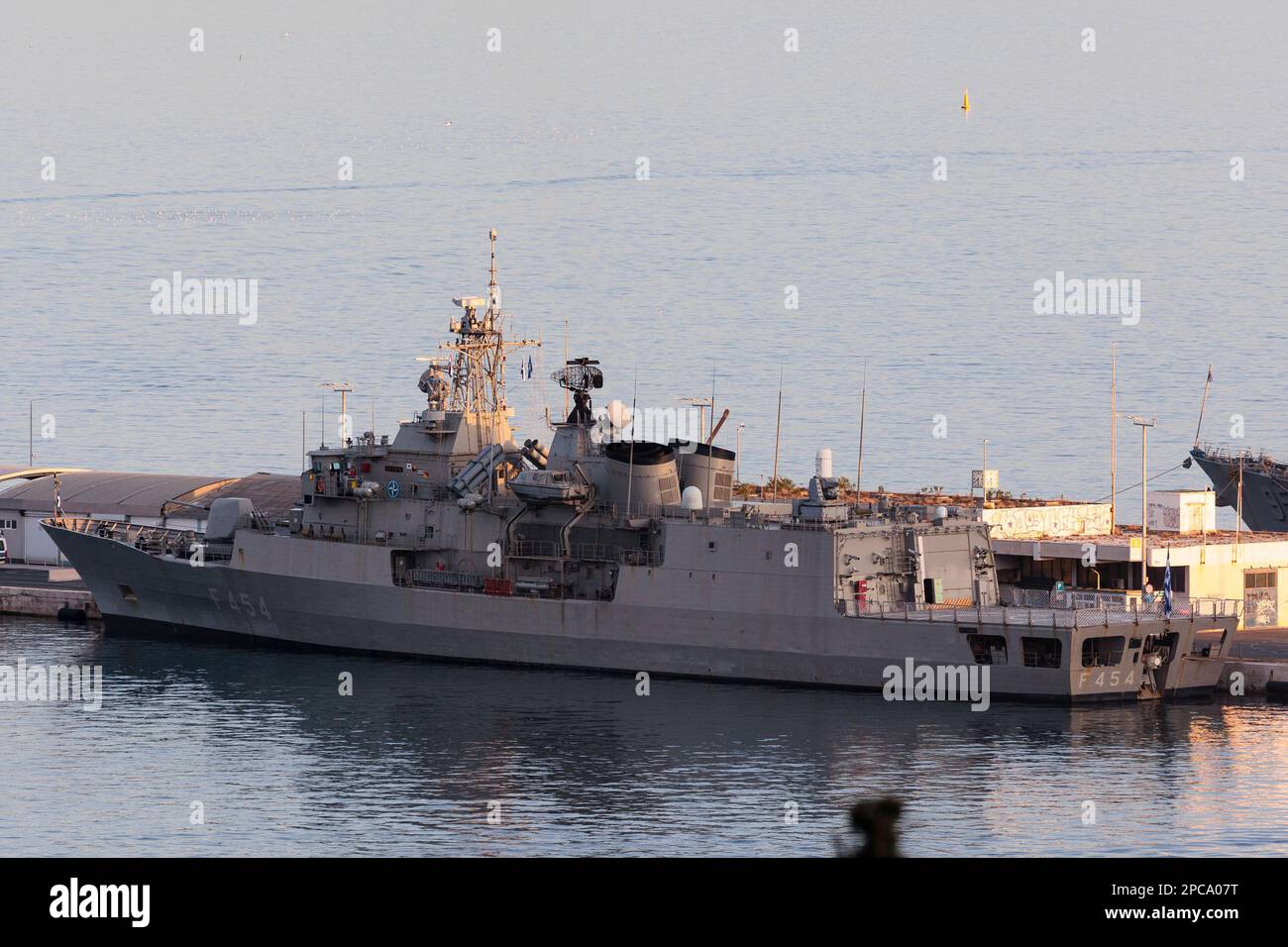The Standing NATO Maritime Group (SNMG2) moored in the Split harbour ...
