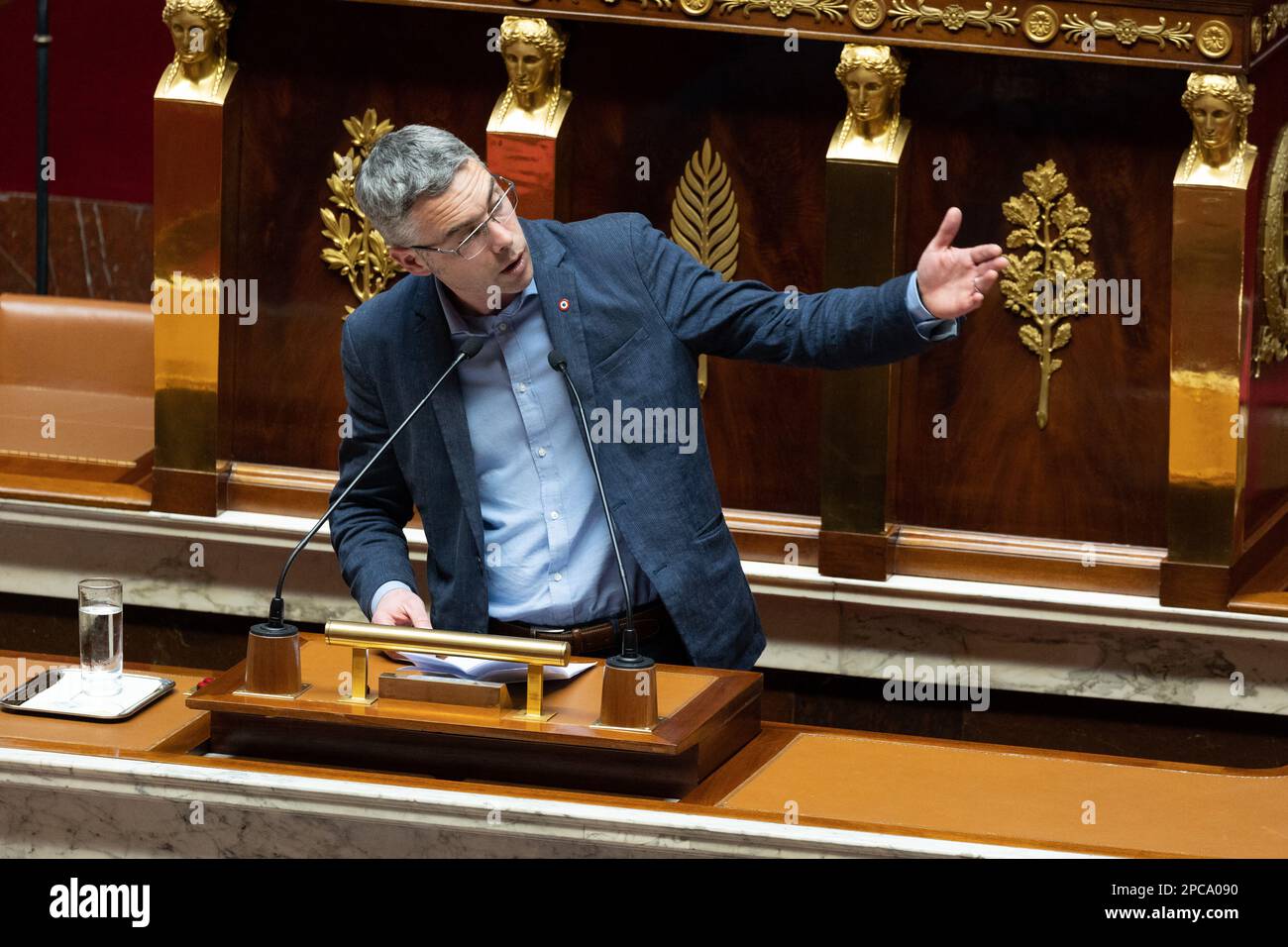 Paris, France. 13th Mar, 2023. MP of French left-wing party La France ...