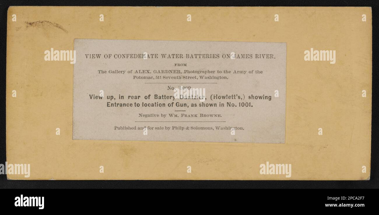 View up, in rear of Battery Dantzler, (Howlett's,) showing entrance to ...