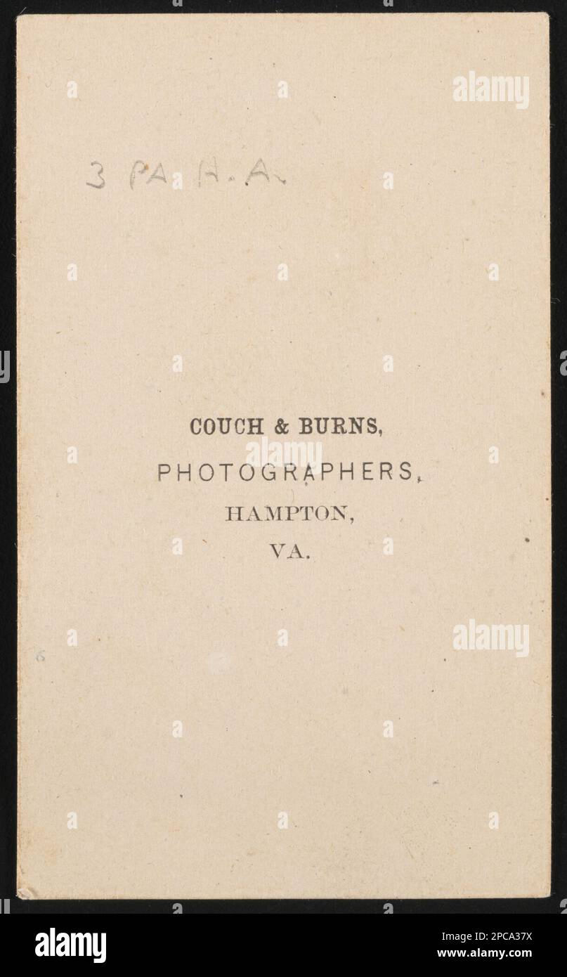 Unidentified soldier of Co. F, 3rd Pennsylvania Heavy Artillery Regiment in Union uniform ...