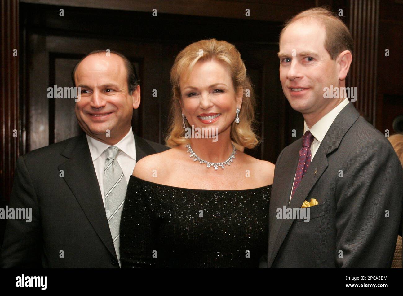 Michael Fuchs of HBO, left, businesswoman Phyllis George, center, and ...