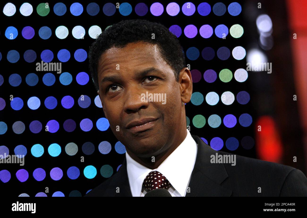 Actor Denzel Washington appears onstage during MTV's "Total Request ...
