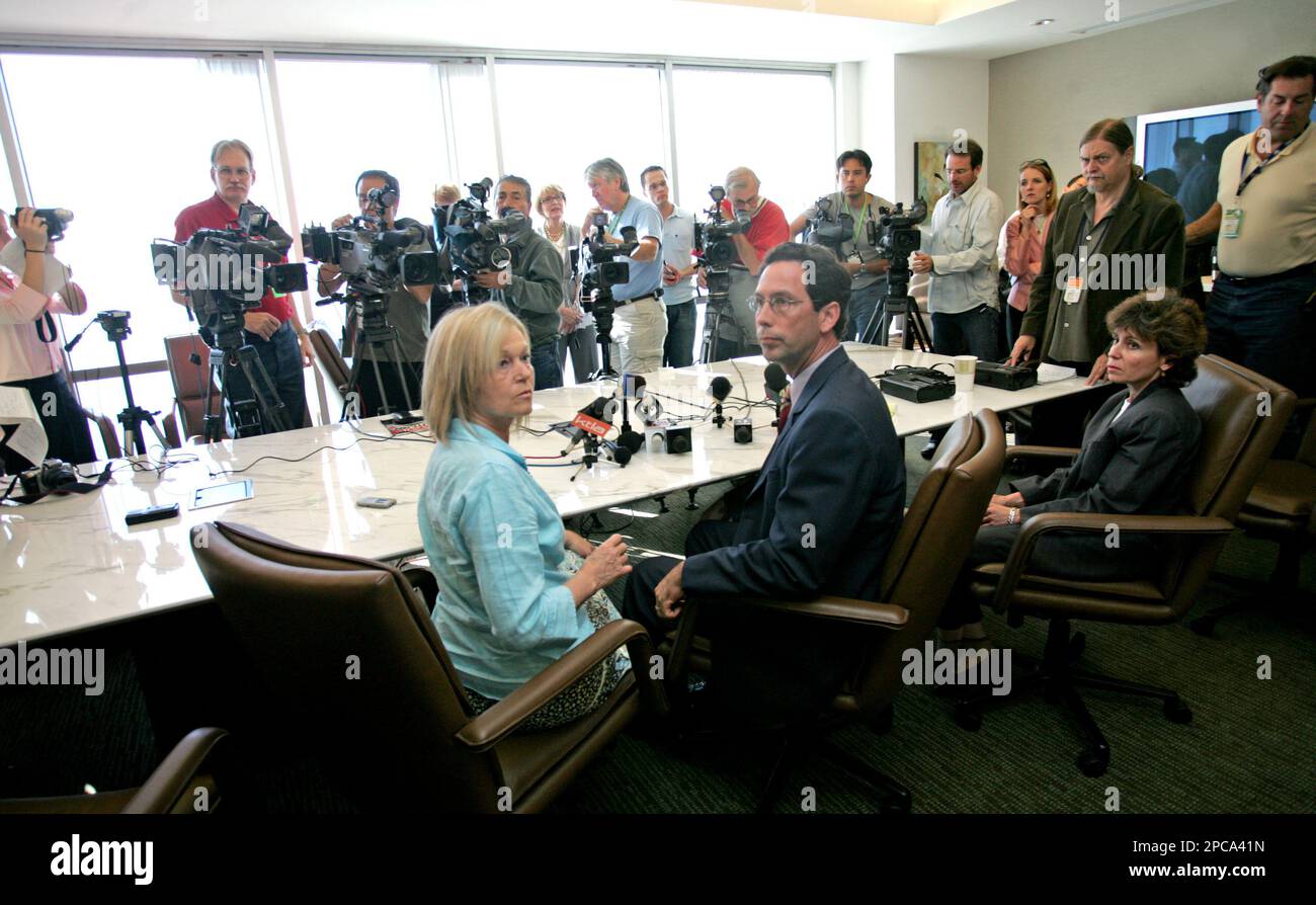 Victims of the 2003 Santa Monica Farmers Market crash hold a press ...