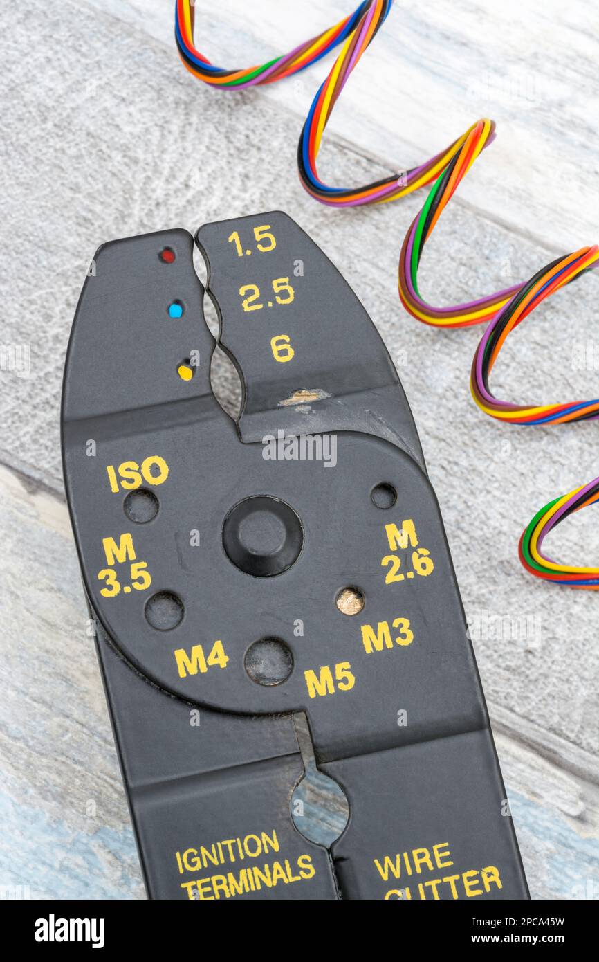 Coiled coloured wires hi-res stock photography and images - Alamy