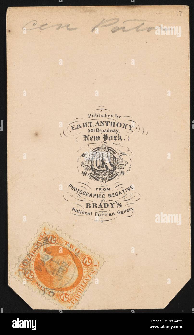 Admiral David Dixon Porter of U.S. Navy in uniform / From photographic ...