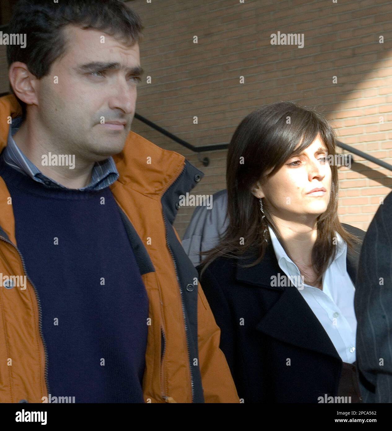 Annamaria Franzoni and her husband Stefano Lorenzi leave the Turin's, Italy, Justice Palace ...