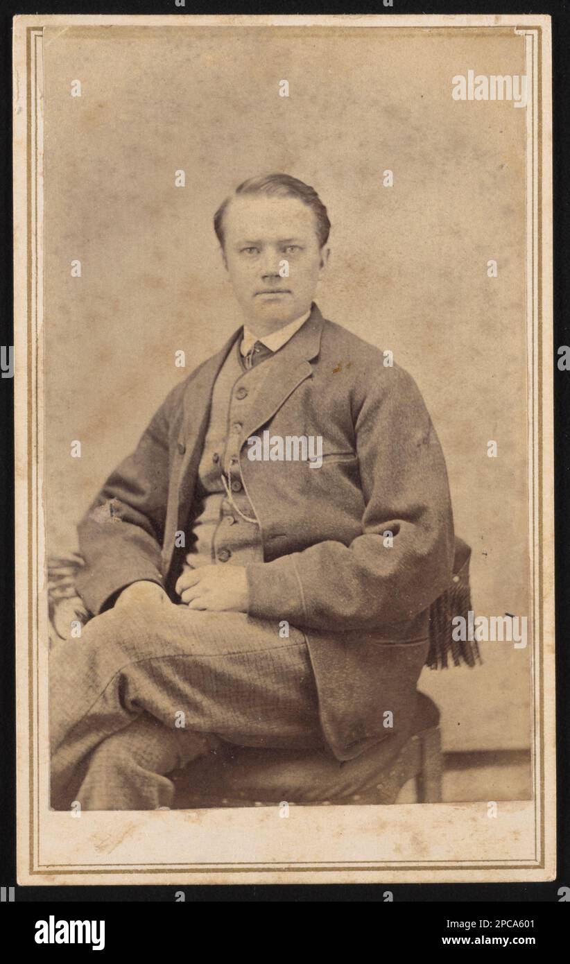Three-quarter-length portrait of unidentified man. Liljenquist Family ...