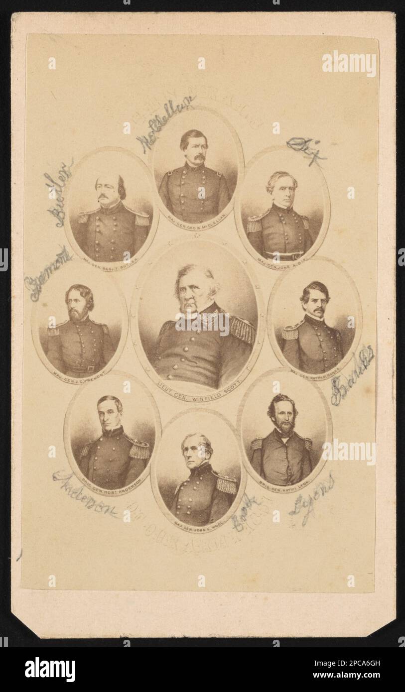 Generals of our army 1861. -- Lieut. General Winfield Scott, Maj ...