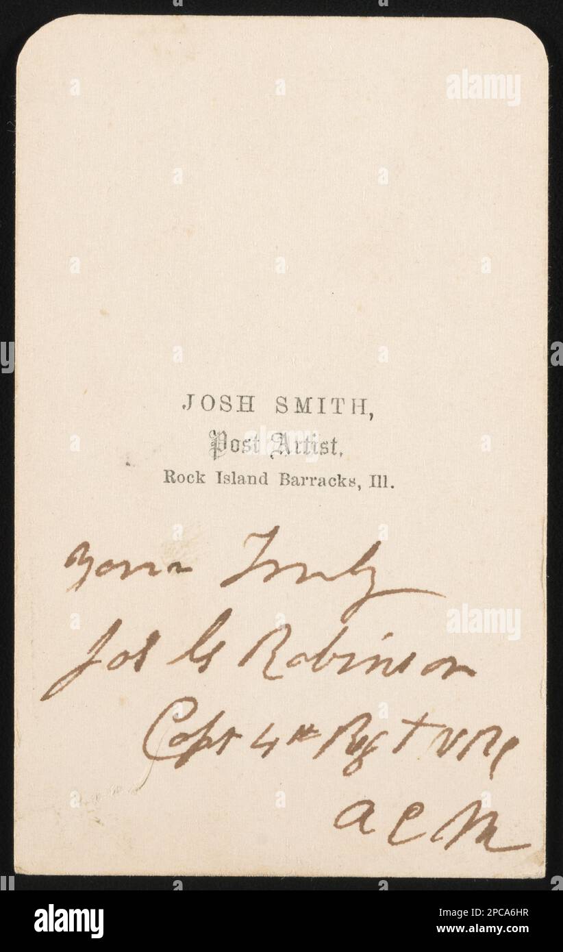 Captain Joseph G. Robinson of Co. I, 9th Illinois Infantry Regiment and ...