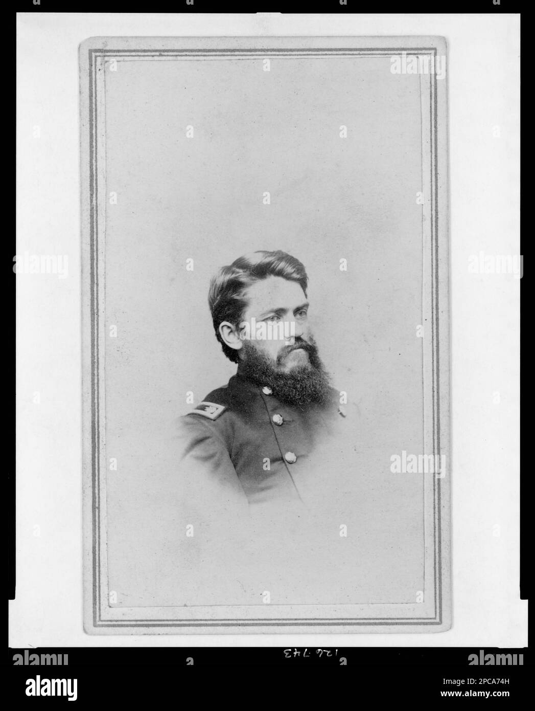 B. F. Sceva, Lieutenant Colonel, 10th New York Cavalry Regiment, head ...