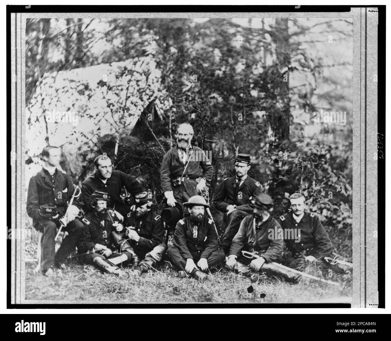 General Heintzelman and staff, Harrisons Landing. No. 628, Original ...