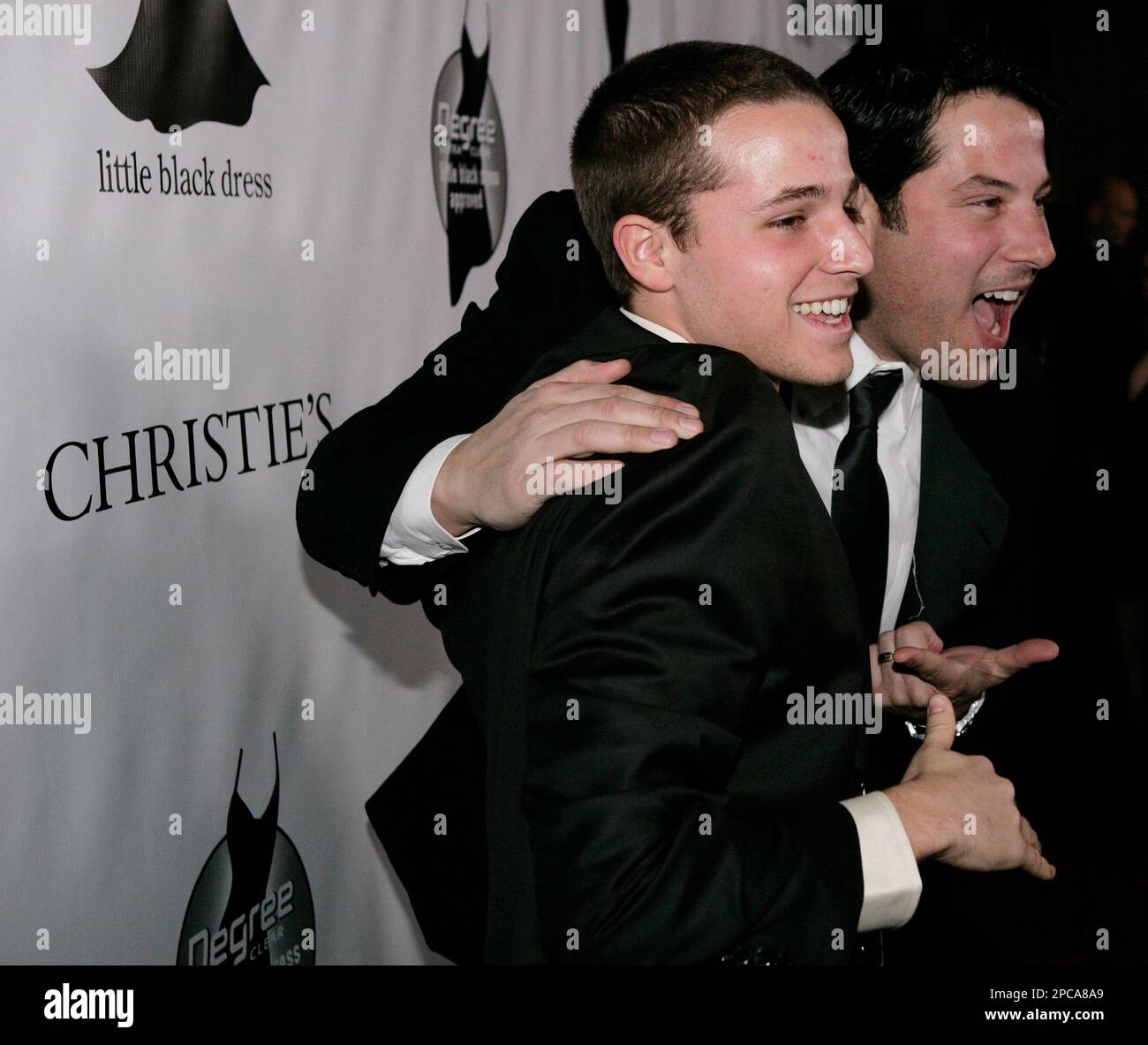 Actors Shawn Pyfrom, left, and Greg Grunberg arrive at the Little Black ...