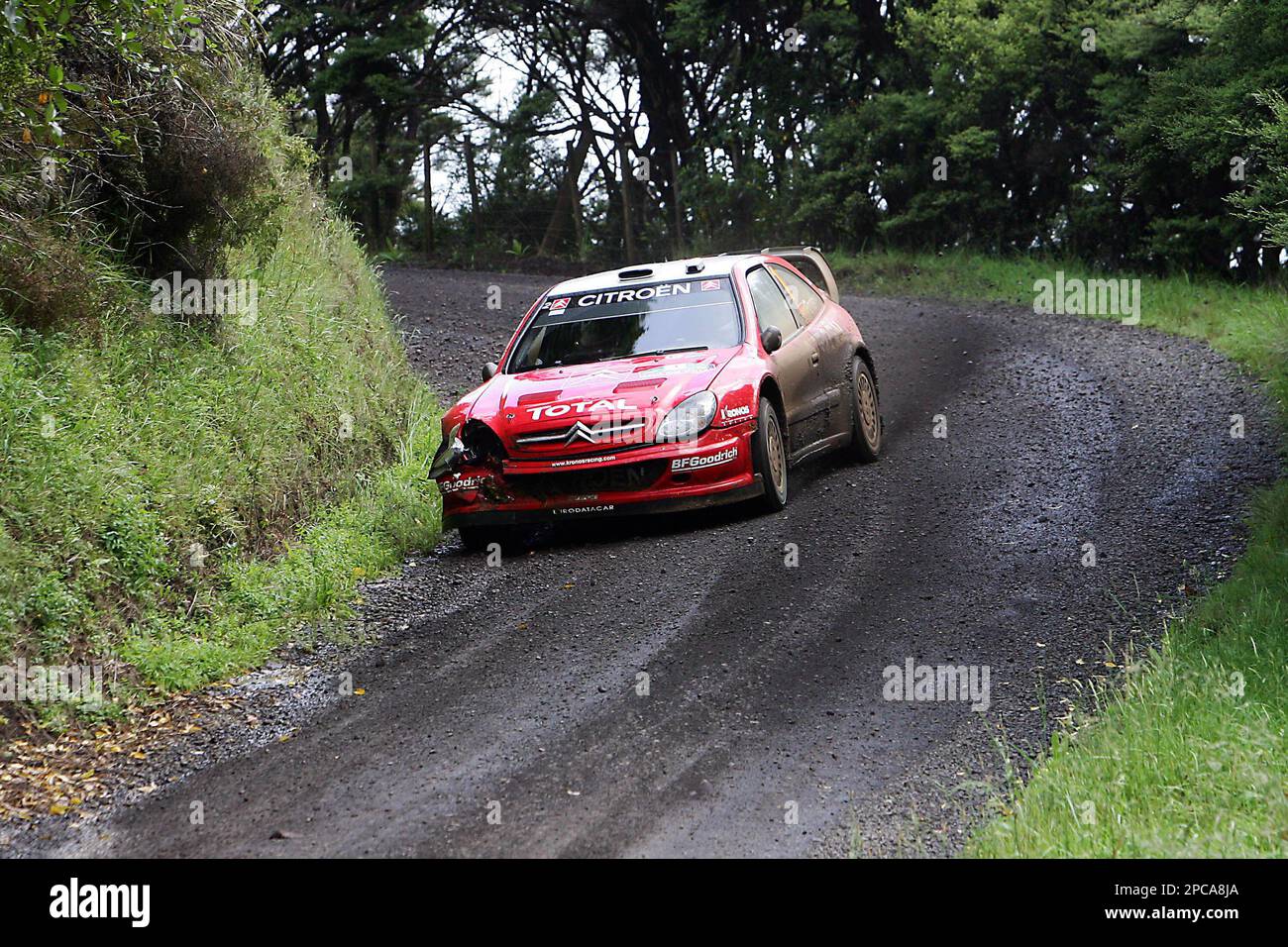 Spain's Xavier Pons in action in stage 14 of the WRC Rally of New ...
