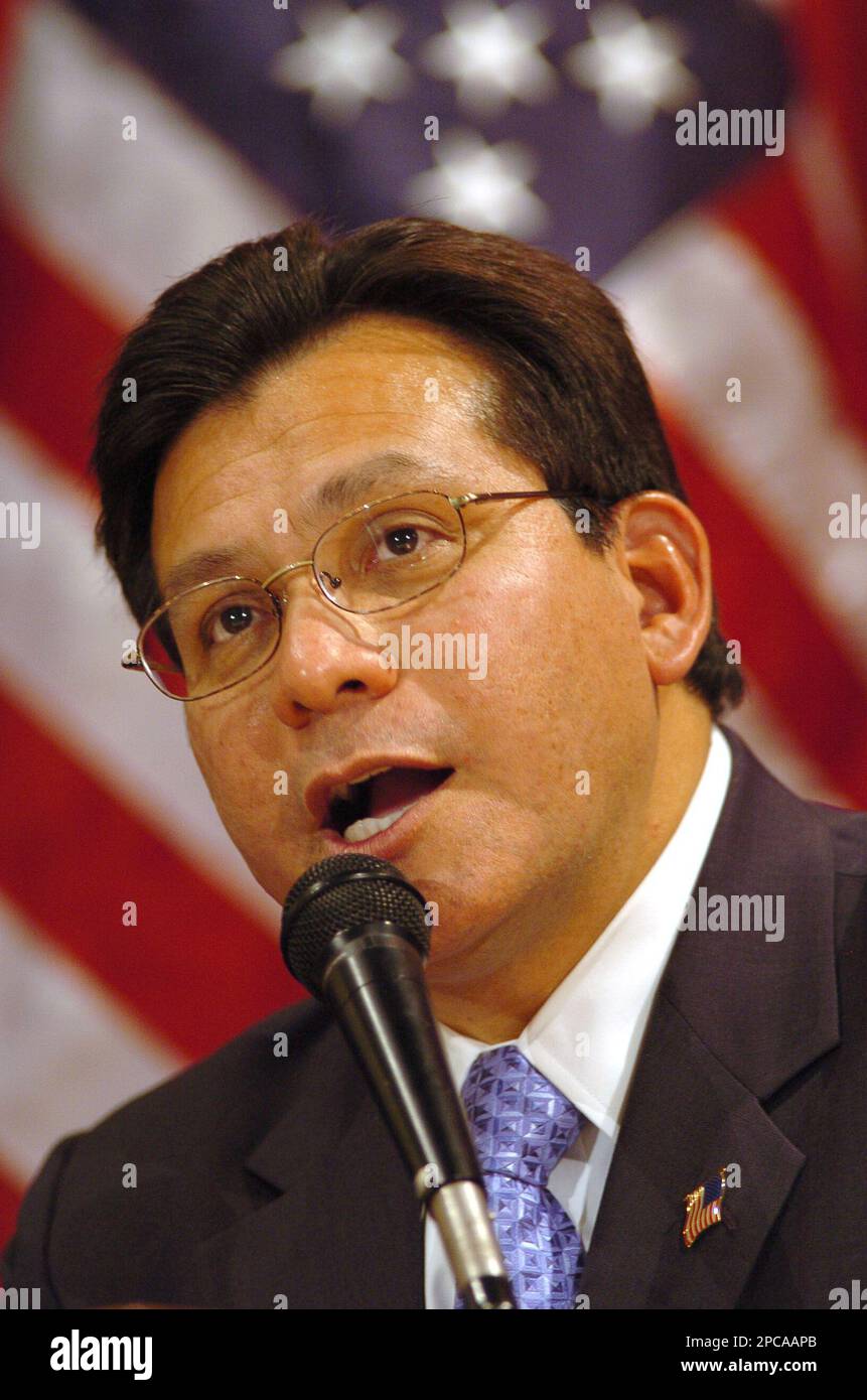 U.S. Attorney General Alberto Gonzales speaks about the warrantless ...