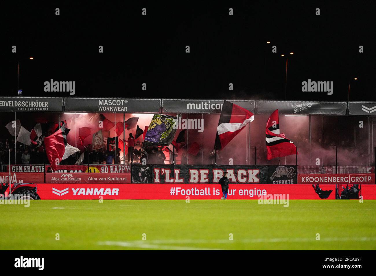 ALMERE, NETHERLANDS - MARCH 13: fans of Almere City FC during the Dutch ...