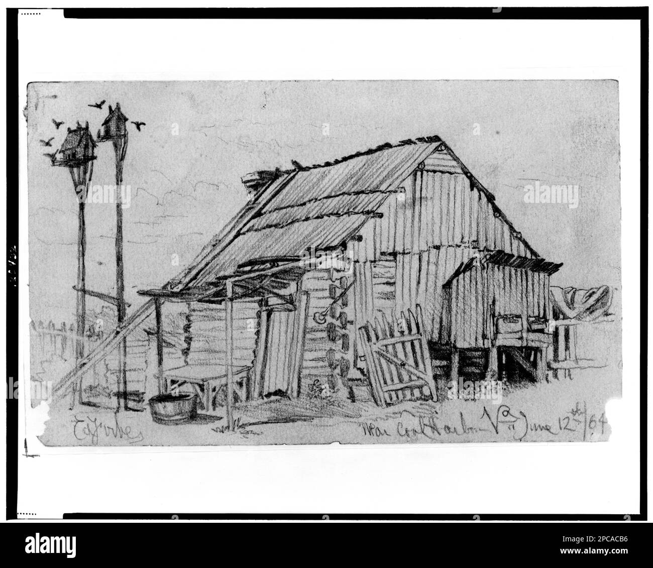 Cabins 1860 1870 Cut Out Stock Images & Pictures - Alamy