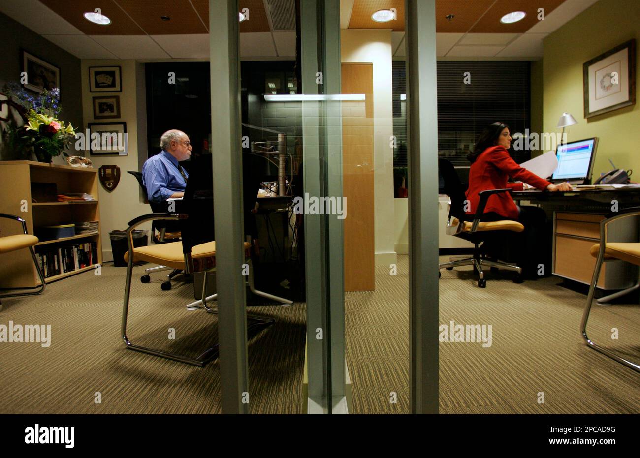 Al-Jazeera's English-language channel anchors Dave Marash, left, and ...