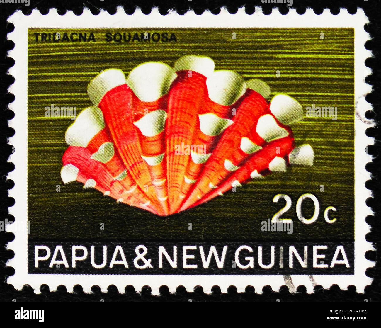 MOSCOW, RUSSIA - FEBRUARY 15, 2023: Postage stamp printed in Papua New ...
