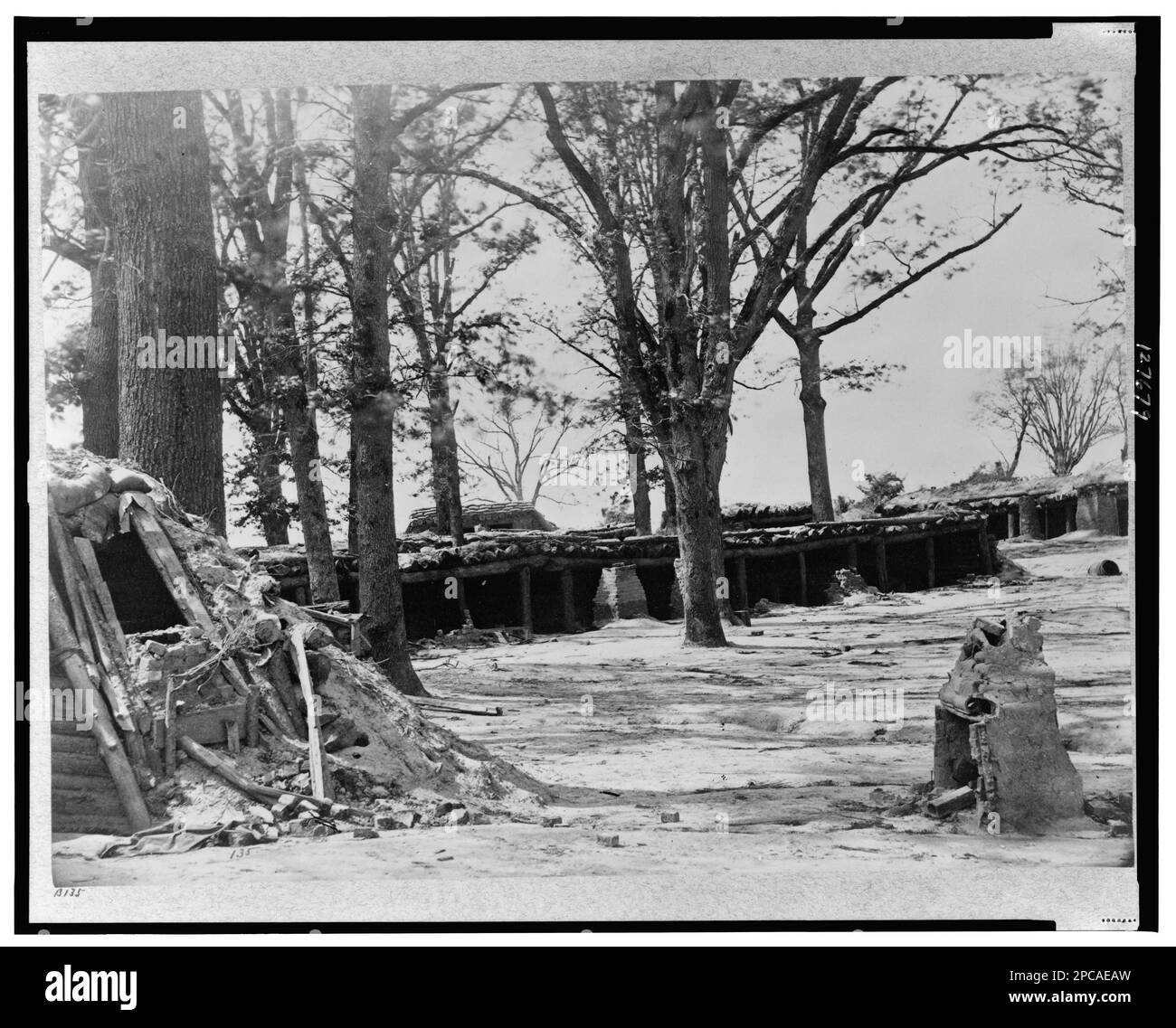 Interior of Fort Steadman in front of Petersburg, Virginia. Civil War ...