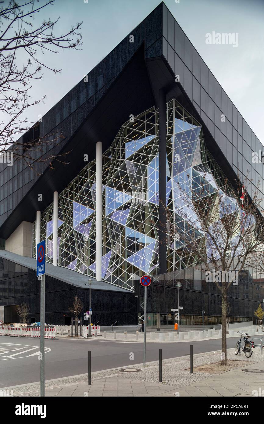 Berlin, Germany 12-05-2020 Detail of the new Axel Springer building ...