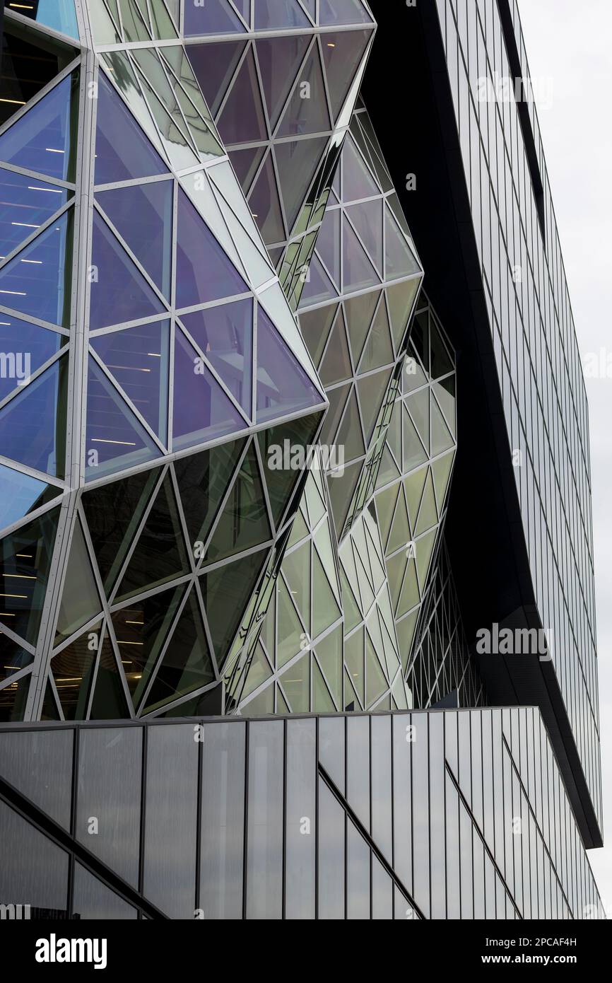 Berlin, Germany 12-05-2020 Detail of the new Axel Springer building ...