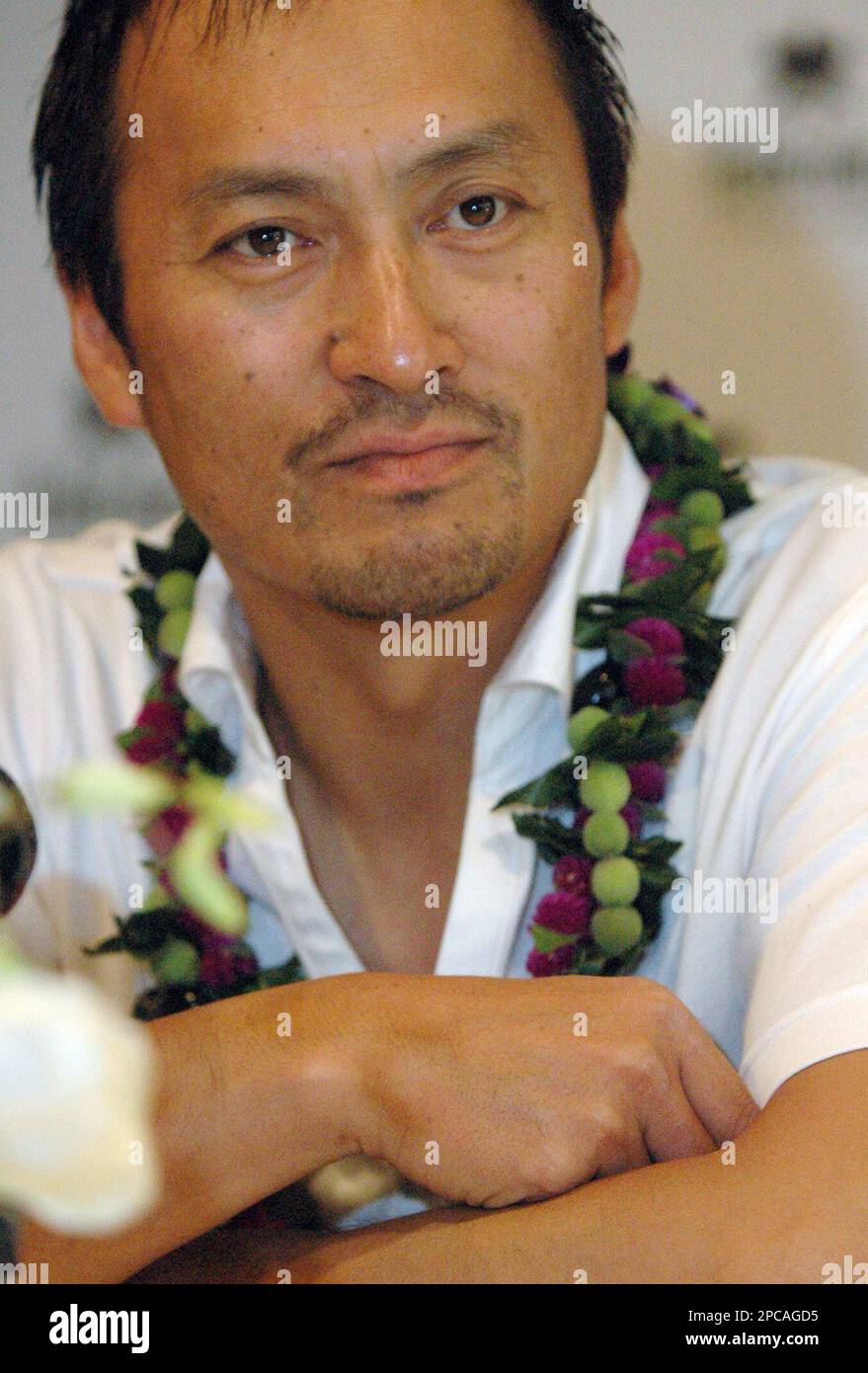 Actor Ken Watanabe poses after a news conference for the Hawaii Film ...