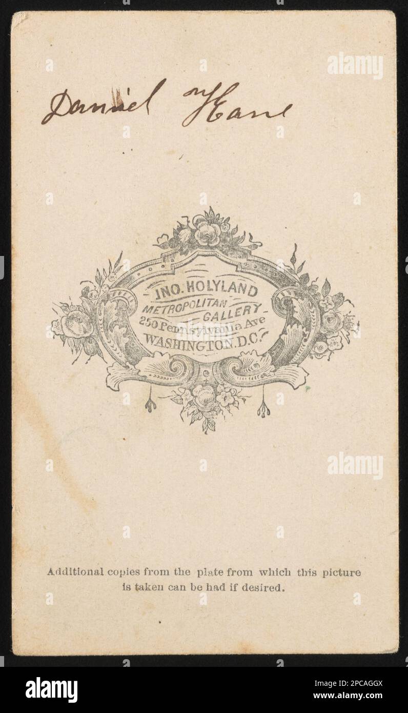 Daniel Kane, brother of John Kane, in Union uniform with sword ...