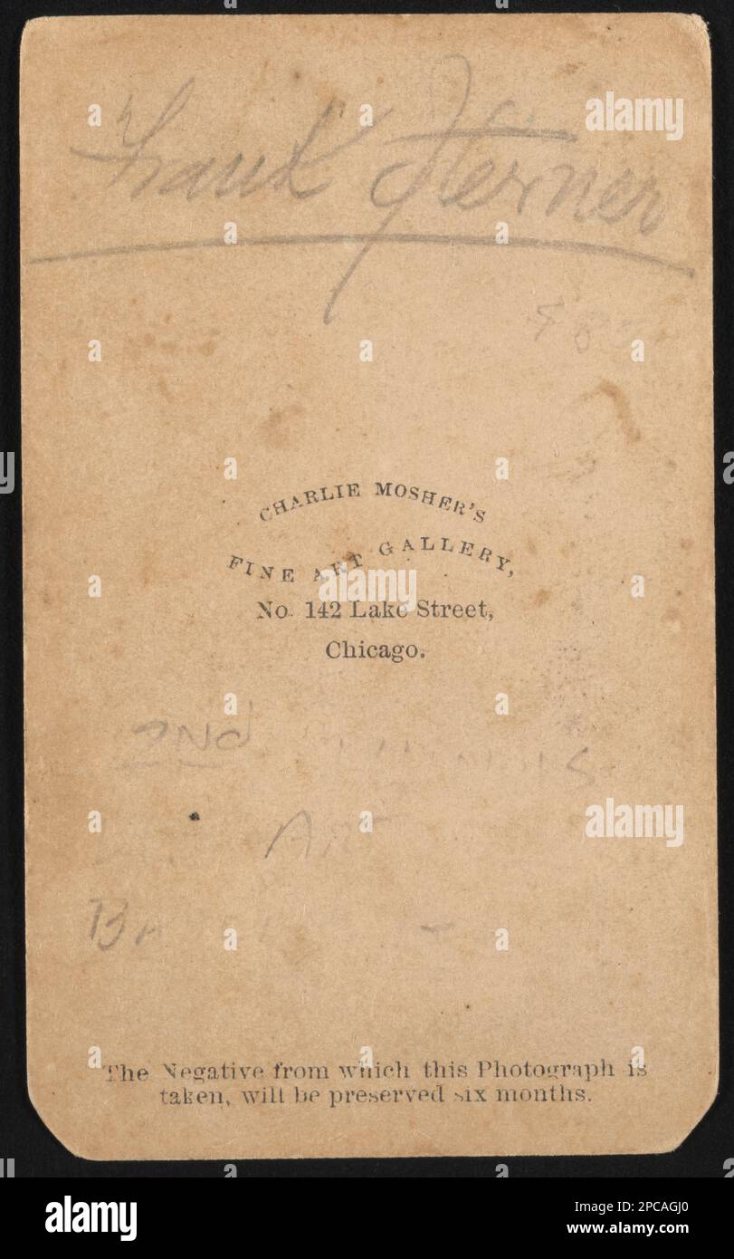 Private Frank J. Sterner of Co. G, 2nd Illinois Light Artillery ...