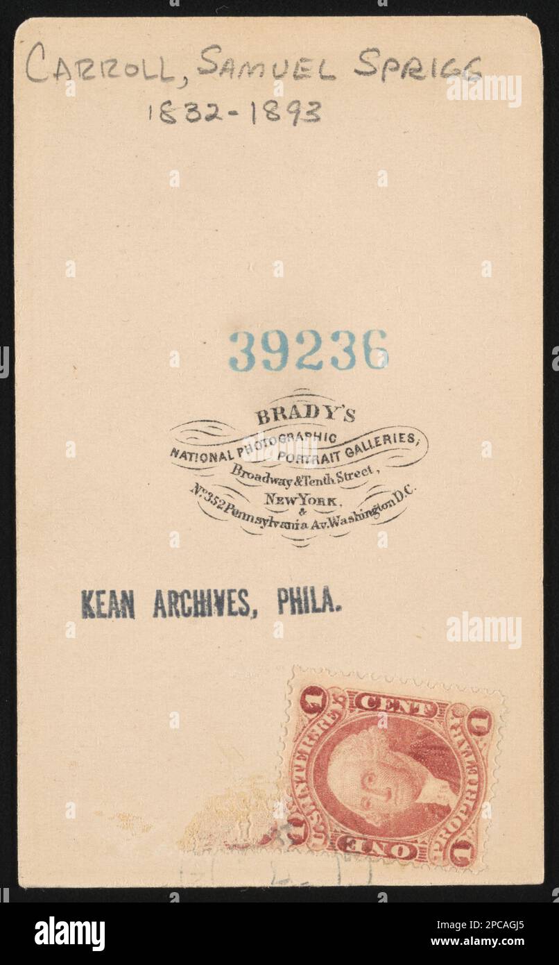 Major General Samuel Sprigg Carroll of 8th Ohio Infantry Regiment ...