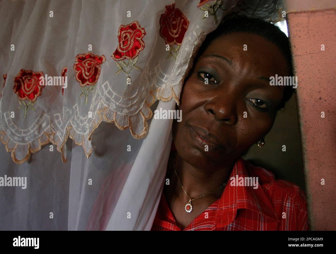 Dominican-born Haitian rights activist Sonia Pierre poses for a photo ...