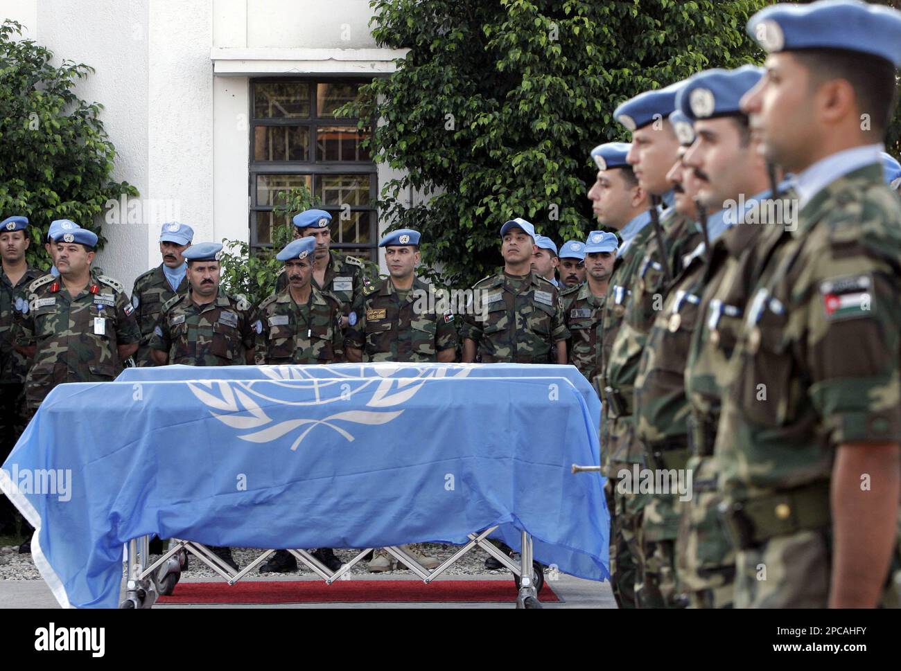 Jordanian soldiers from the United Nations peacekeeping force in Haiti ...