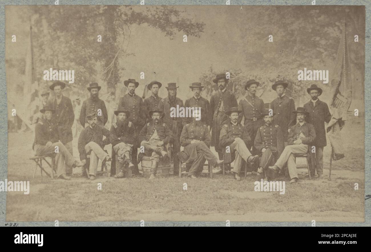 Officers of 36th Illinois Infantry, Camp Harker, June, 1865. No. 4331 ...