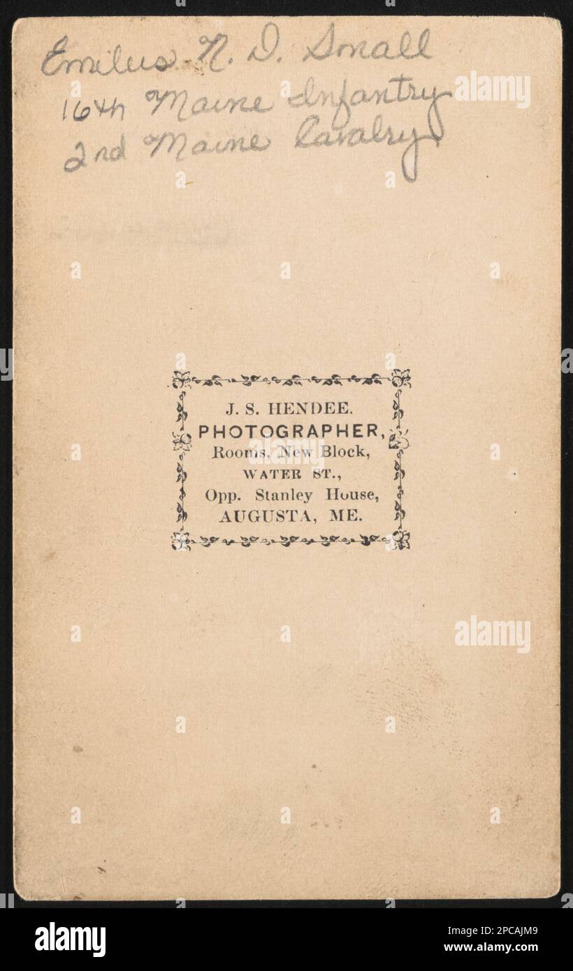 Second Lieutenant Emilus N.D. Small of Co. A, 16th Maine Infantry ...