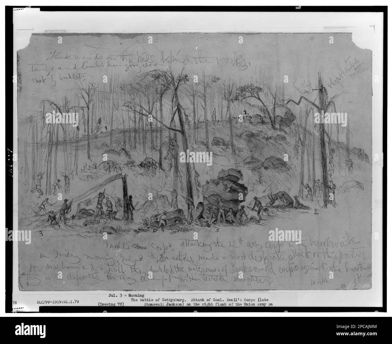 Attack of Genl. Ewell's Corps (Johnston's division), formerly under ...