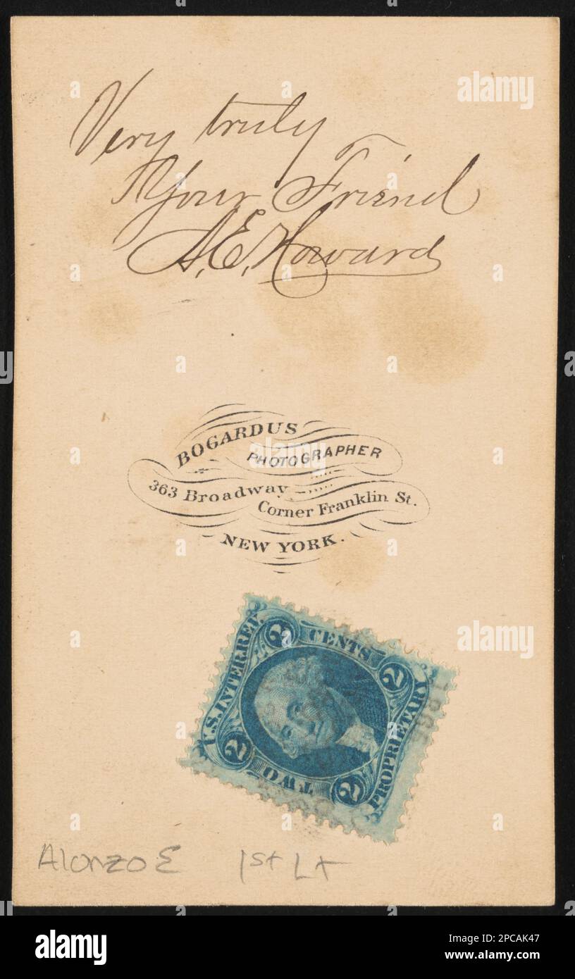 First Lieutenant Alonzo E. Howard of Co. A, 92nd New York Infantry ...