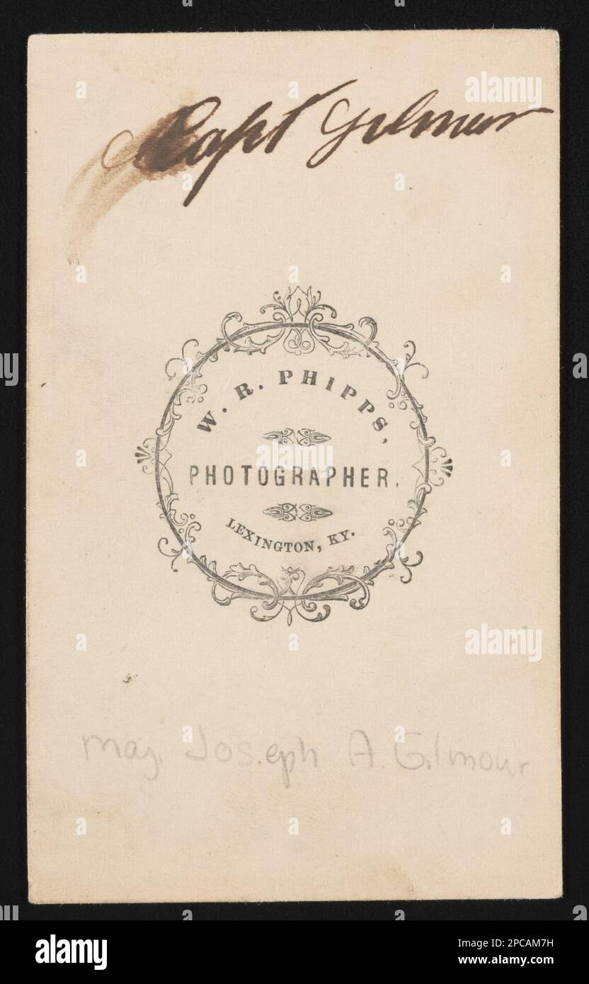 Major Joseph A. Gilmore of Co. H, 48th Pennsylvania Infantry Regiment ...