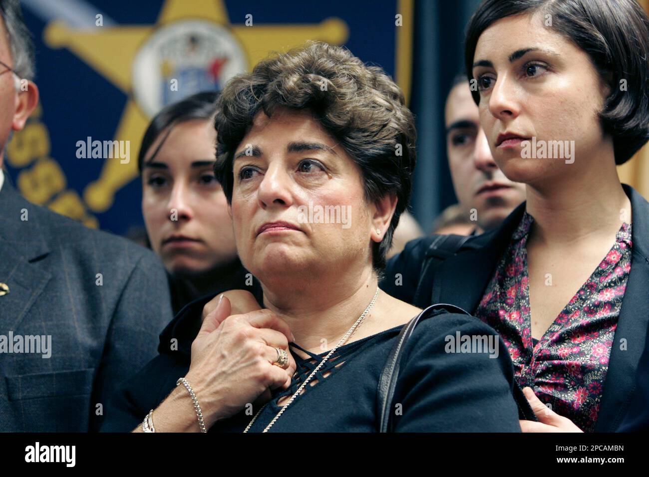Joanne Caltabilota, center, mother of Frank Caltabilota, one of the ...