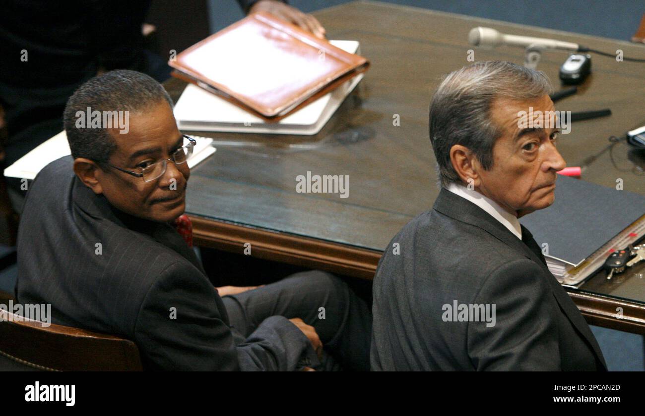 Jackson (Miss.) Mayor Frank Melton, left, and his attorney Dale Danks ...