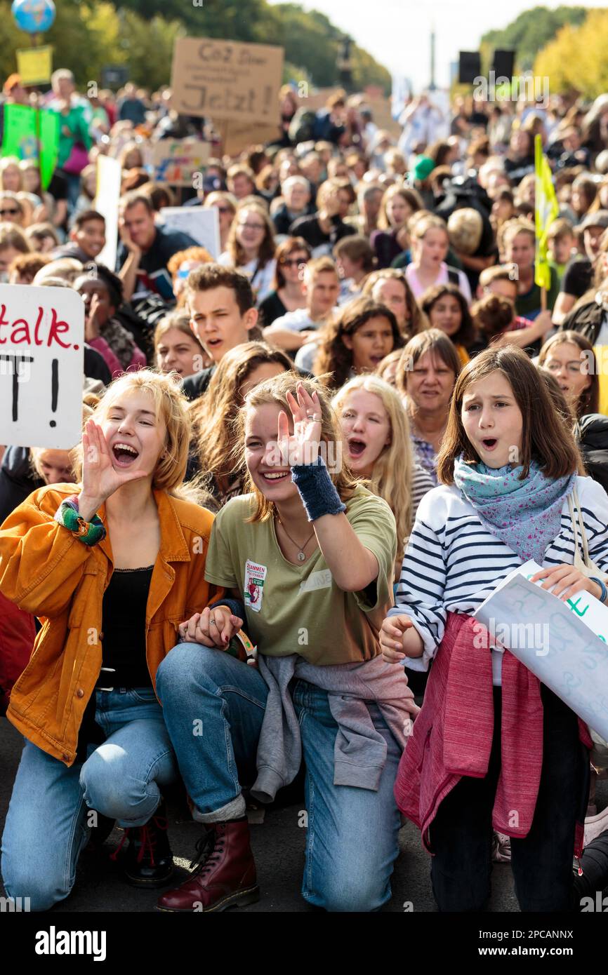 Berlin, Germany 9/20/2019 Fridays For Future Demonstration In Berlin ...