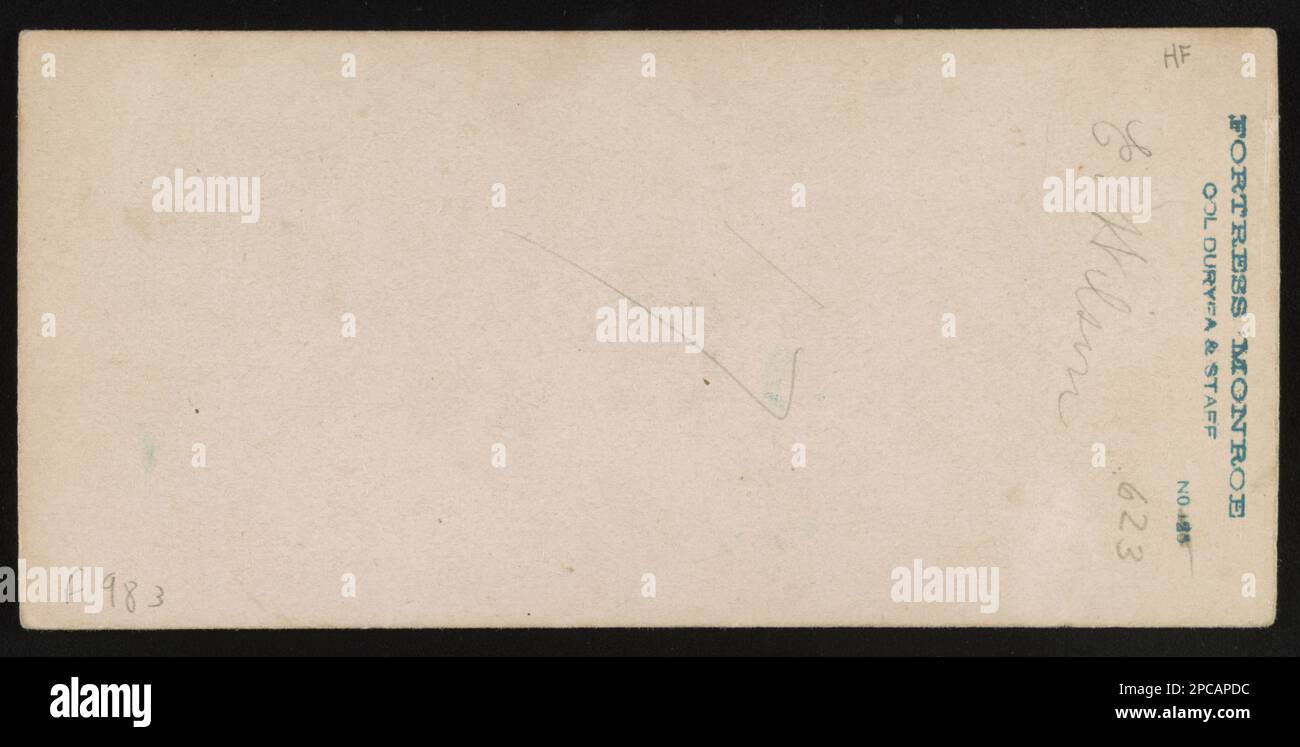 Fortress Monroe, Colonel Duryea i.e. Duryée & staff. Forms part of the ...