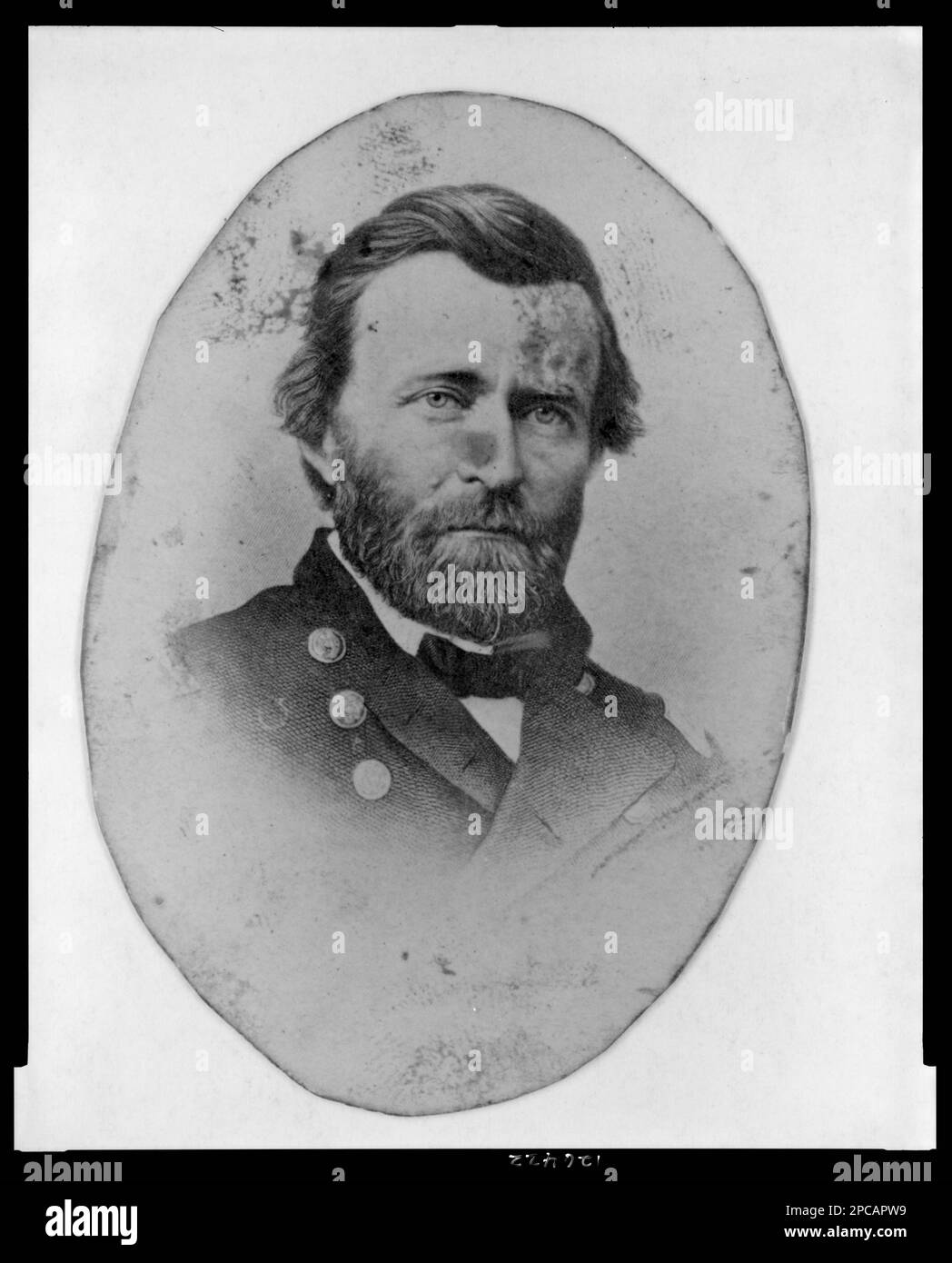 Ulysses S. Grant, in uniform, head-and-shoulders portrait, facing front. Title devised by ...
