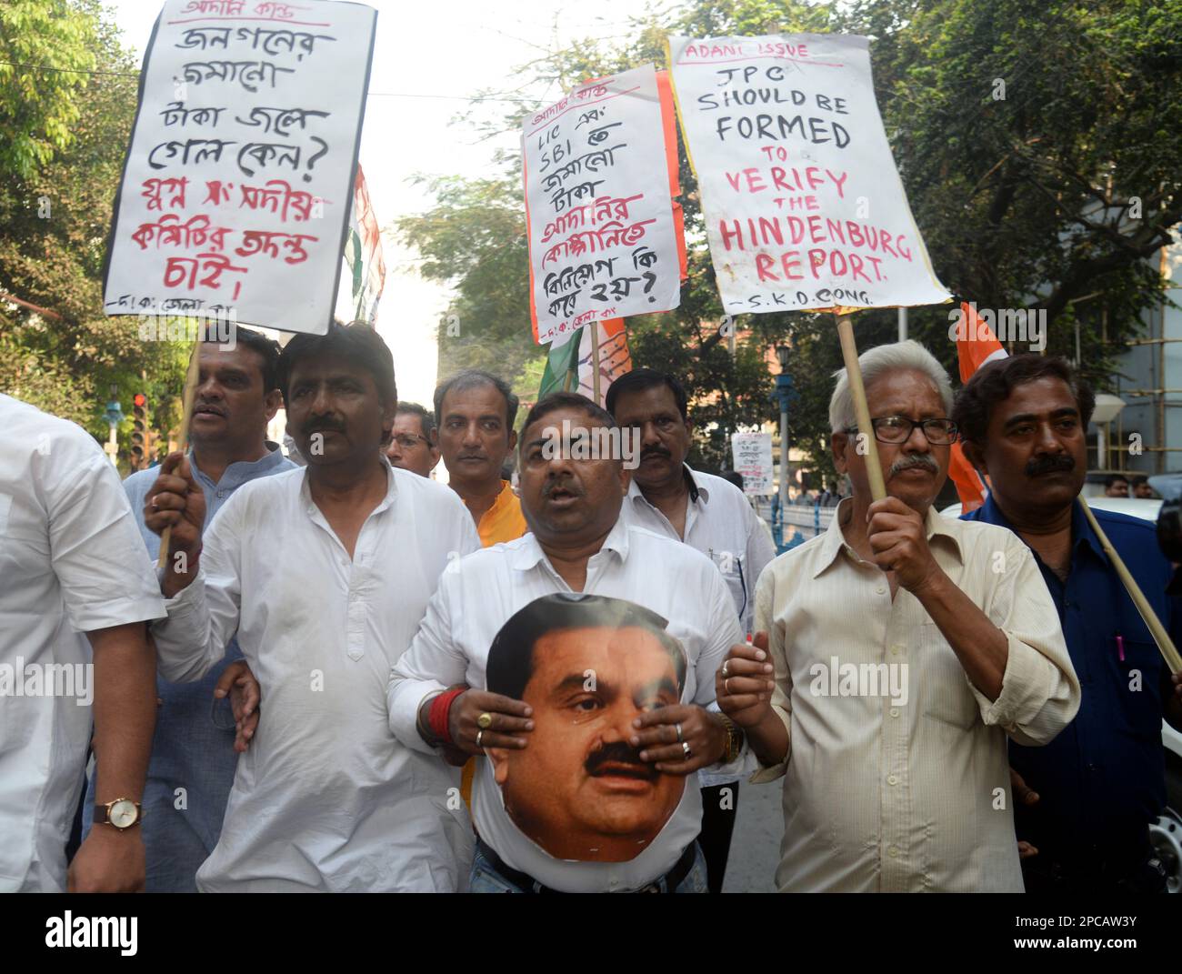 Non Exclusive: March 13, 2023, Kolkata, India: Riot Police confront ...