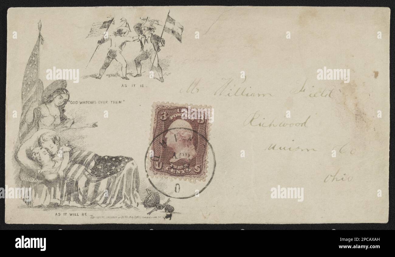 Angel holding american flag hi-res stock photography and images - Alamy