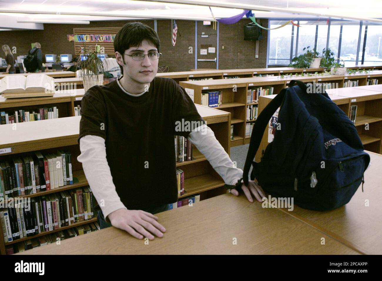 ** ADVANCE FOR SUNDAY, NOV. 19 ** High school senior Josh Zalasky poses ...