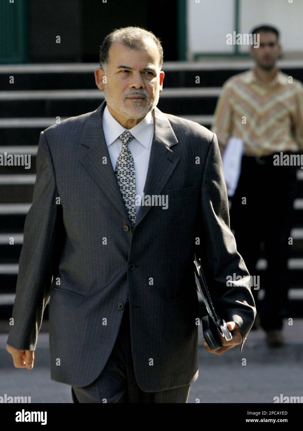 Mohammed Shabir is seen at the Islamic University in Gaza City Monday ...