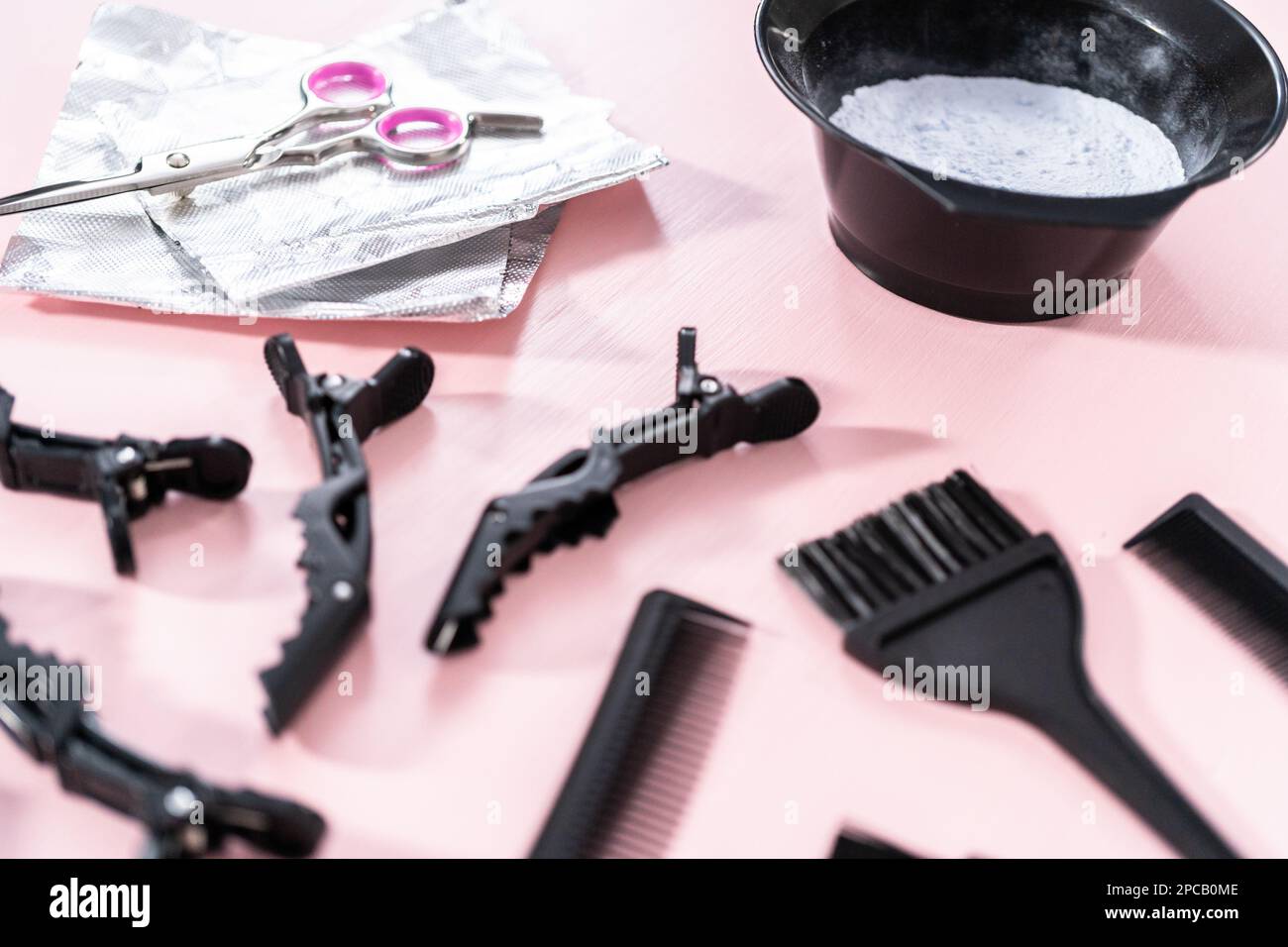 Hair dye color set Stock Photo - Alamy
